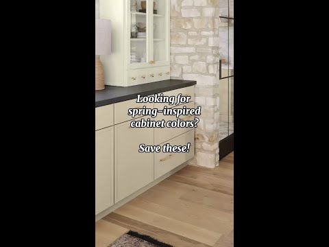 Spring-Inspired Cabinet Colors! #KitchenCabinets