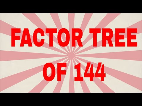Factor tree of 144|Prime factor tree