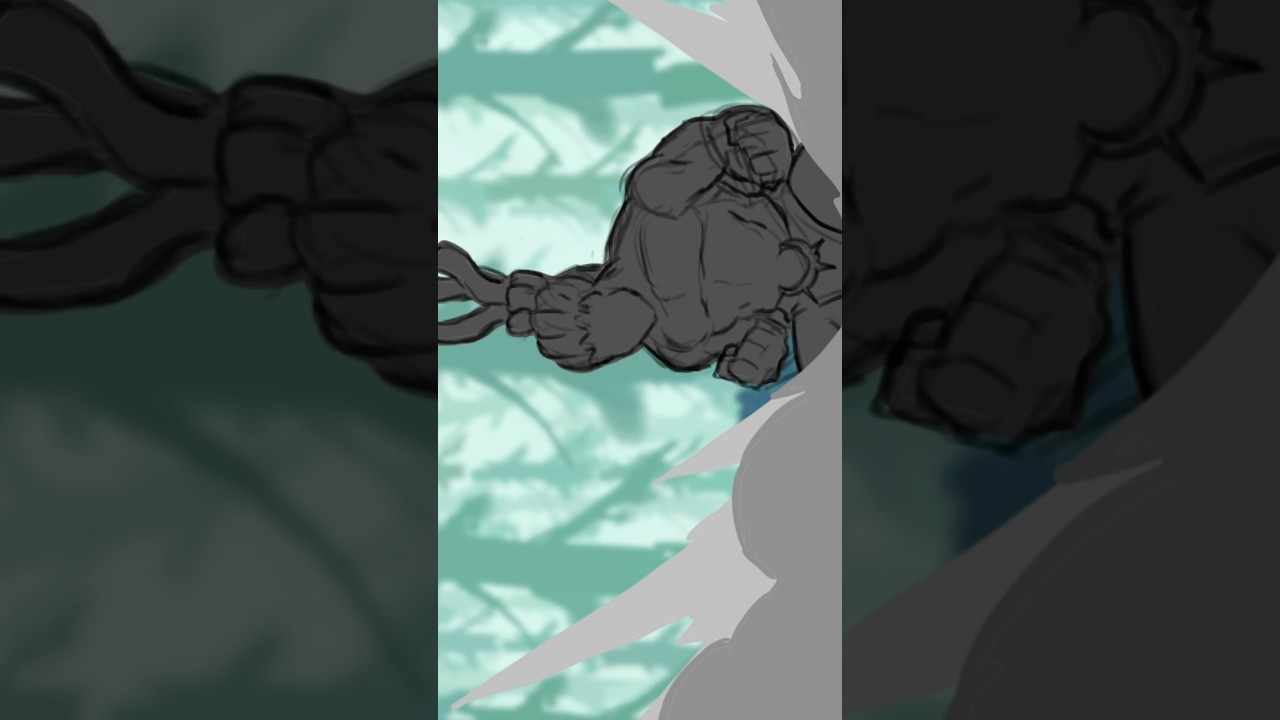Part 2 of my oc animation. In rough form. #anime #oc #animation #wip #art #2danimation procreate