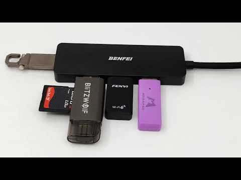 Benfei USB-A 3.0 & USB Type-C 4-Port USB 3.0 Hub - Photo Gallery