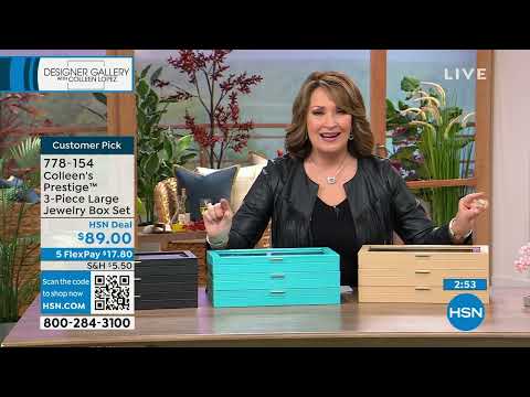 Colleen's Prestige 3Piece Large Jewelry Box Set