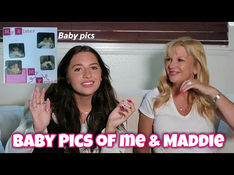 Going through BABY PHOTOS of me & Maddie with my mom