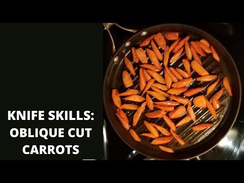 Knife Skills: How to Oblique Cut Carrots. aka “Roll Cut.” – The Crafted ...
