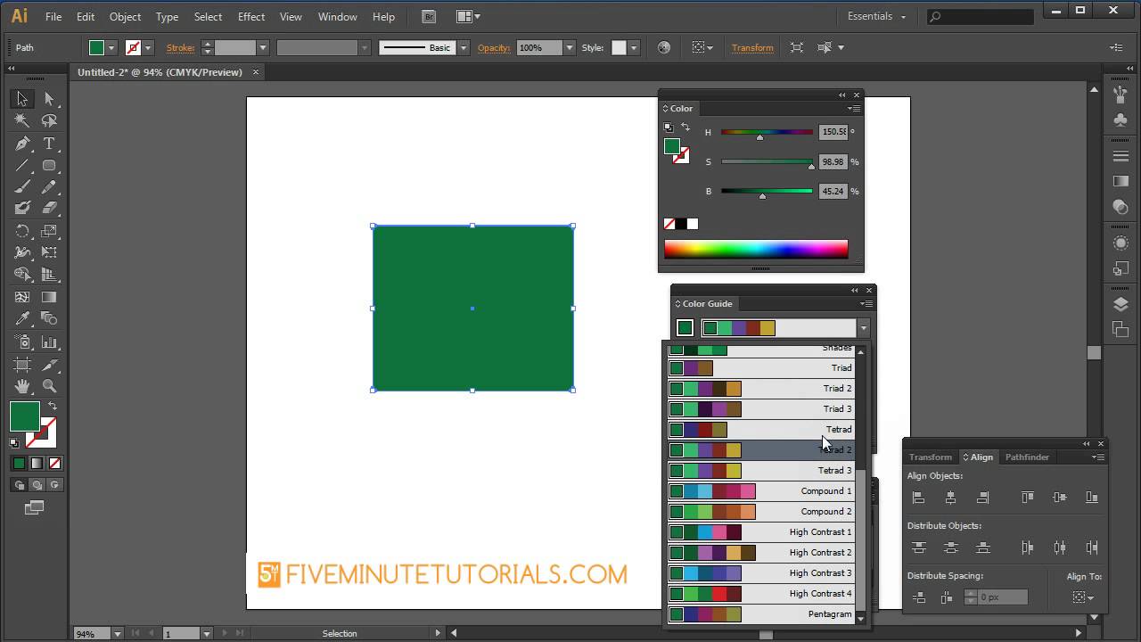 Adobe Color Guide Palette Tutorial