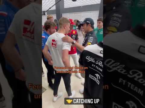 Fernando and checo on uncle duty with Mick 😍 #shorts