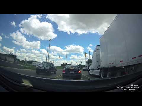 TForce Freight Blocks Lanes Of Traffic & Runs Red Light