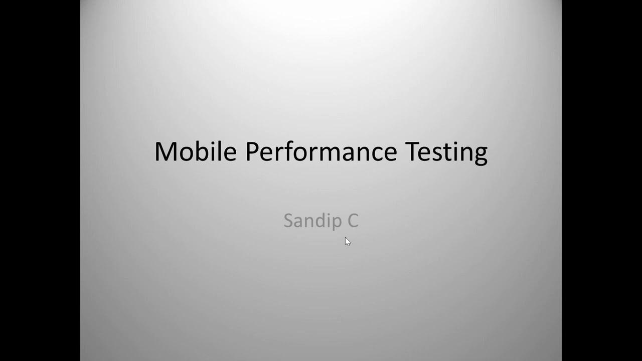 Mobile Performance Testing using LoadRunner Demo 2nd Nov 2019