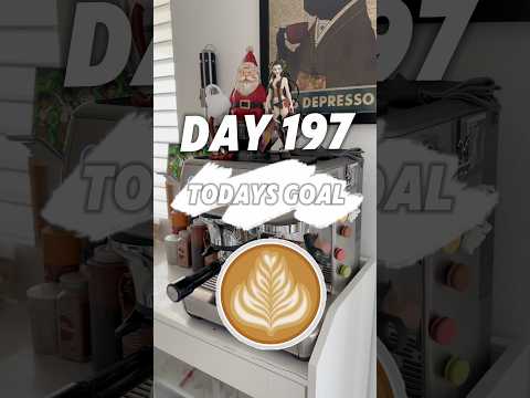 Day 197 of learning to do Latte Art until I go Viral #latteartoftheday