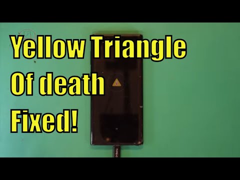 Galaxy S10 Yellow Triangle