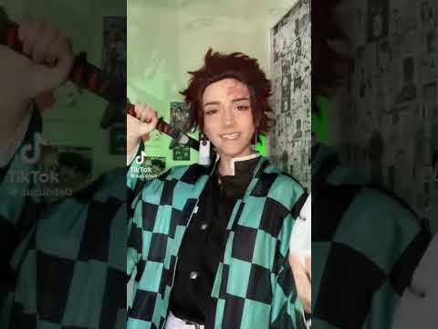 el mejor cosplay de ๐Tanjiro ๐#edit #lo edite #otaku #tanjiro