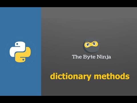 • Python Tutor 07 | Dictionary methods in Python
