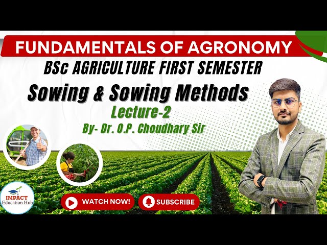 Understanding Sowing Methods in Agronomy: A Comprehensive Guide | Galaxy