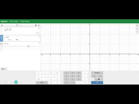 Desmos Graphing Calculator - Finding the Hypotenuse (Pythagorean Theorem)