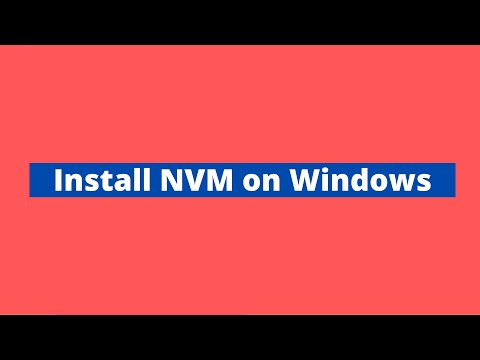Install NVM on Windows (Node Version Manager)