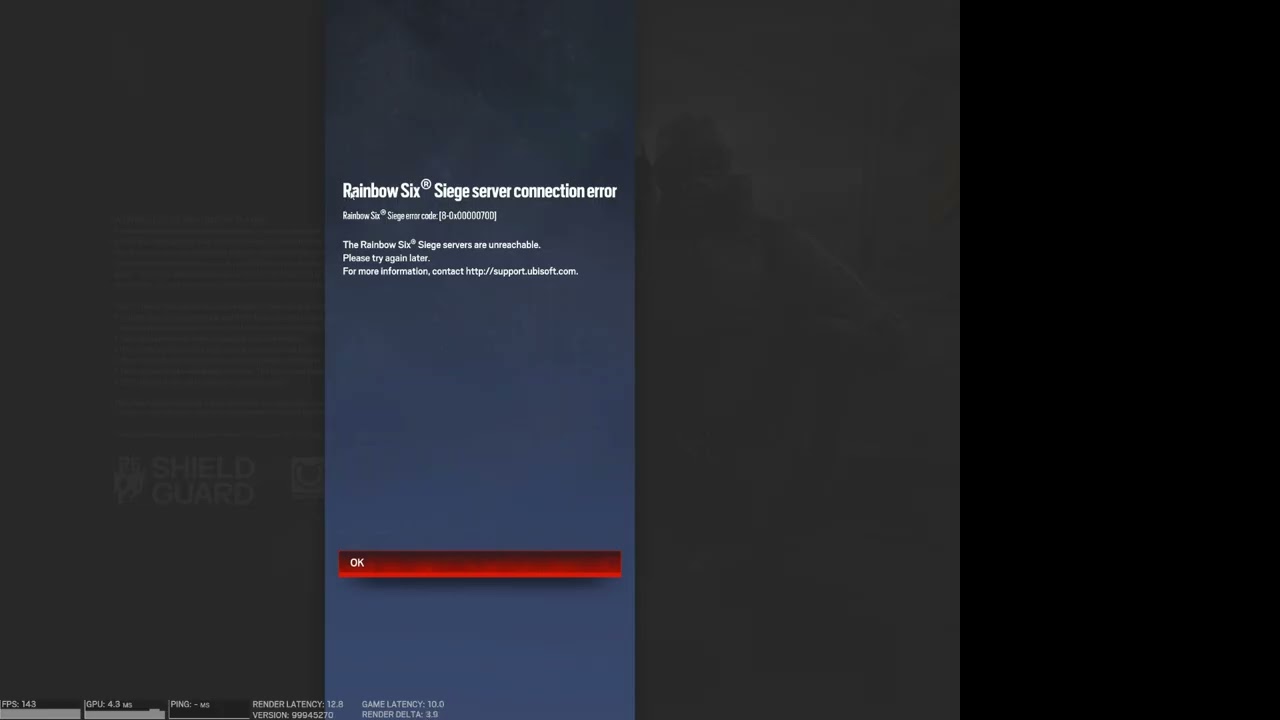 How To Fix Rainbow Six Siege Server Connection Error! (Error Code: 8-0x0000070D)
