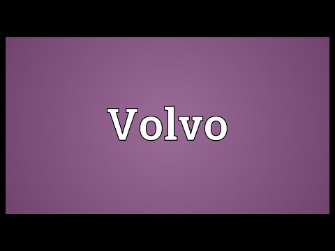 Volvo Meaning