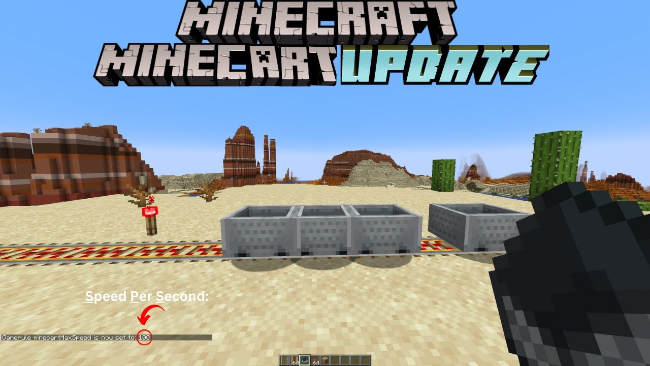 Minecraft 24w33a: The Minecart Update!