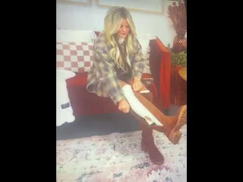 Thigh high socks and boots