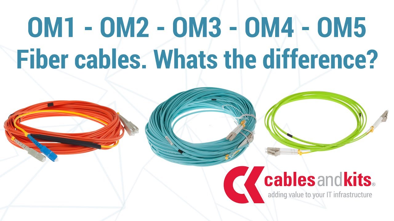 OM1 - OM2 - OM3 - OM4 - OM5 Fiber cables - What is the difference?