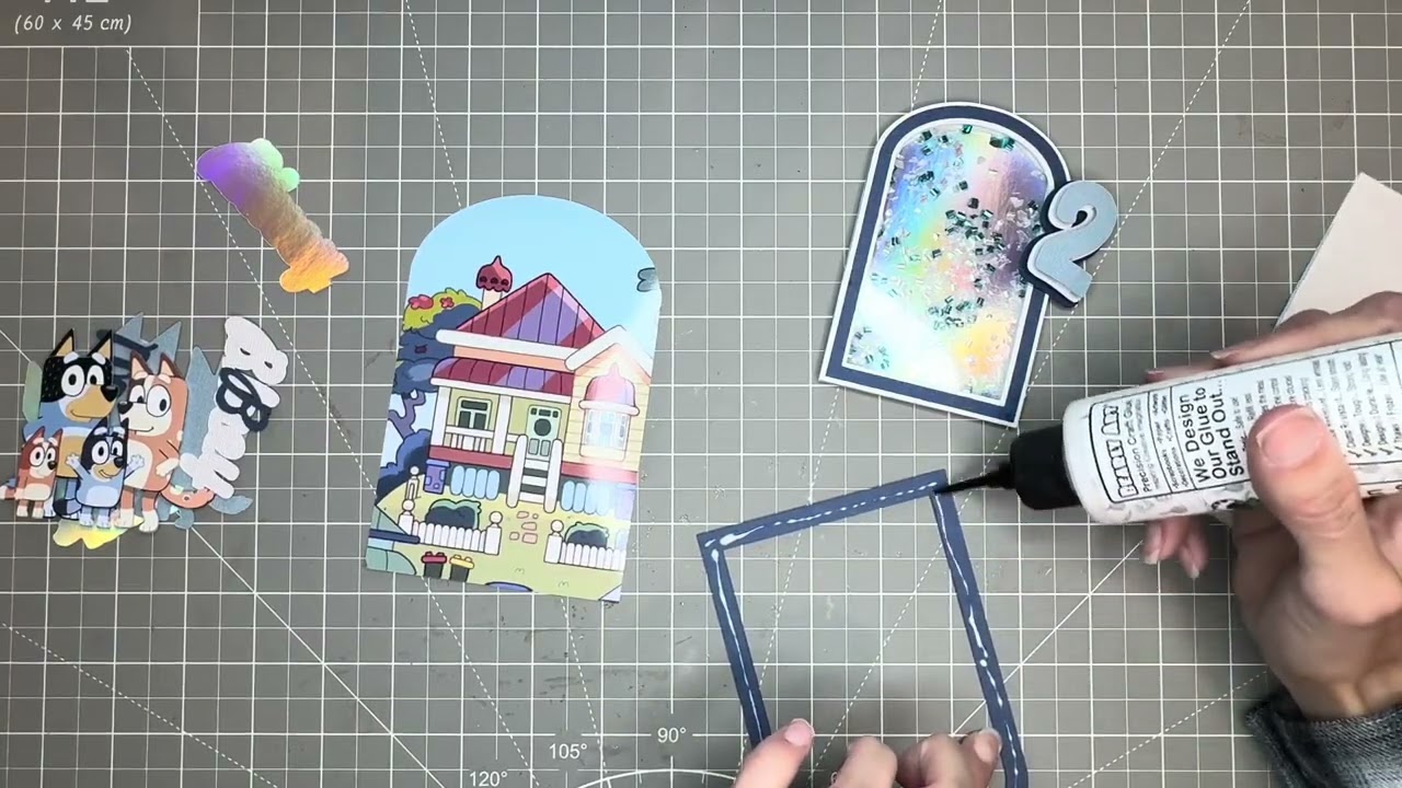 💙 Cake Topper de Bluey | Aprende a armarlo fácil con Cricut o Silhouette