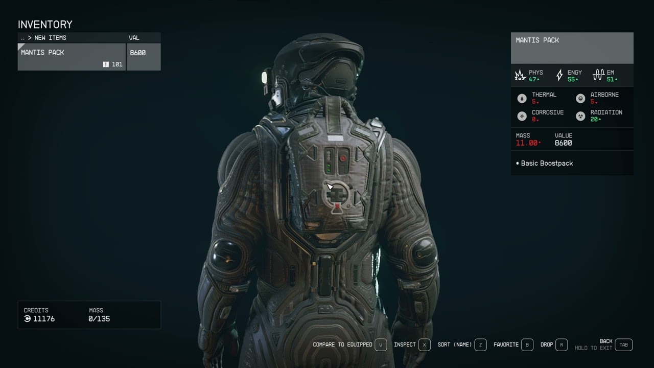 Starfield Mantis Pack Boost Pack Console Command Code