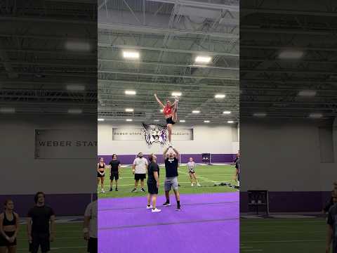 Utah Jazz stunt team tryouts🙌🔥 #cheer #cheerleader #cheerleading #utahjazz #jazz #basketball #fit