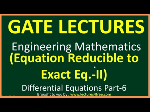 Differential Equation - 6 Video Lecture - Mechanical Engineering