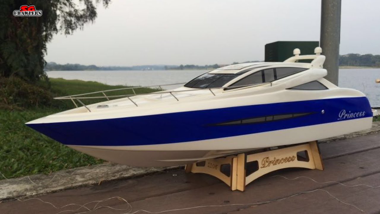 Hobbyking Princess Brushless V-Hull R/C Boat (1000mm) unboxing and first look