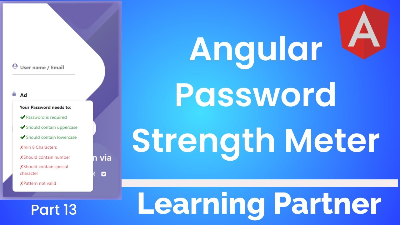 Angular Custom Password Strength Meter | Angular Tutorial
