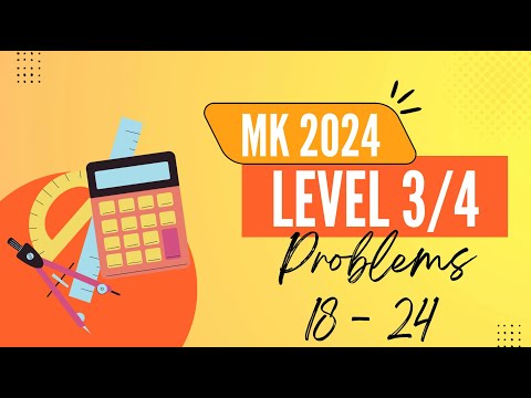 2024 Math Kangaroo Level 3/4 Problems 18-24