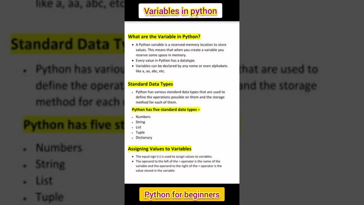 variables in python #shorts #youtubeshorts #python #pythonprogramming