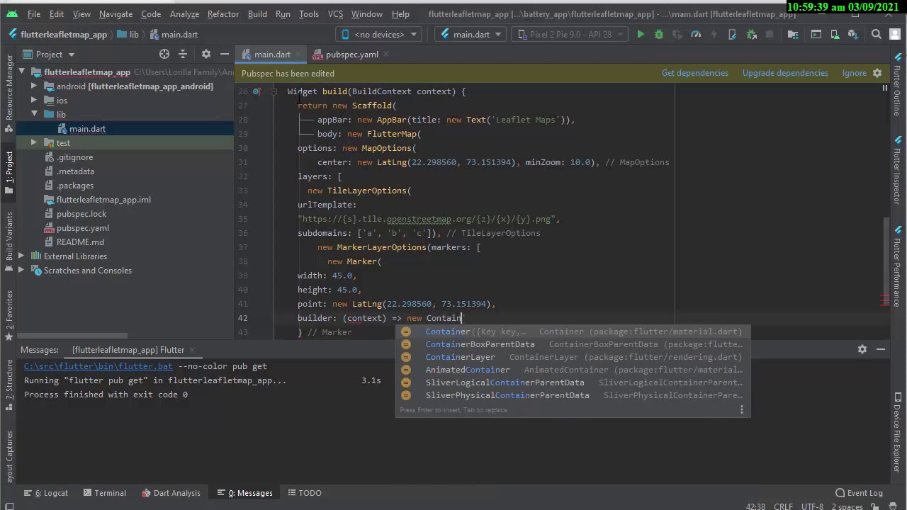 【FLUTTER ANDROID STUDIO and IOS】leaflet map