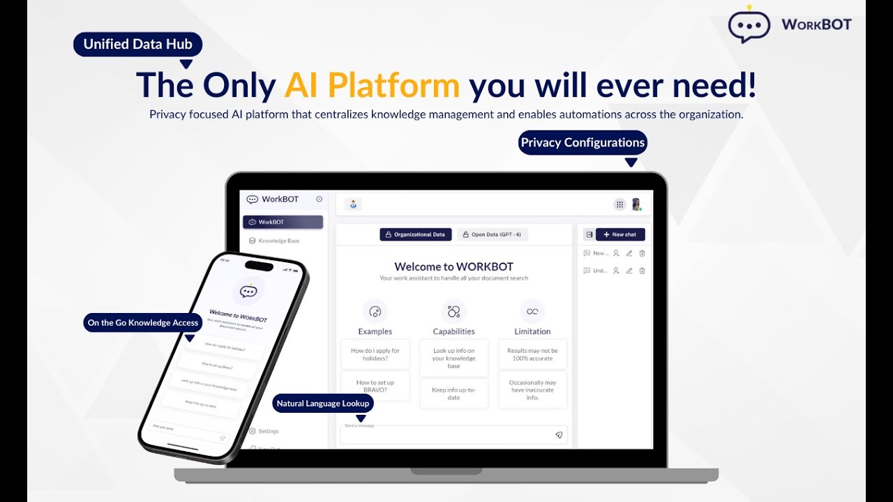 WorkBot | The Universal AI Platform |  Break Knowledge Silos