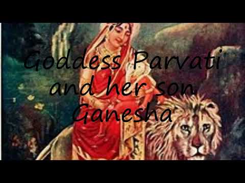 How to pronounce Goddess Parvati and her son Ganesha in English?