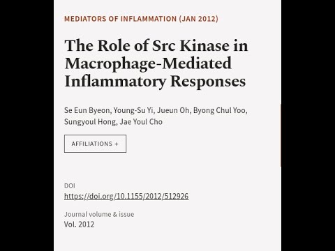 The Role of Src Kinase in Macrophage-Mediated Inflammatory Responses | RTCL.TV