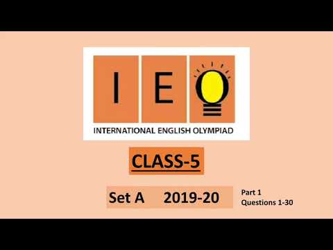IEO class 5 "2019-20" Set A (part 1)
