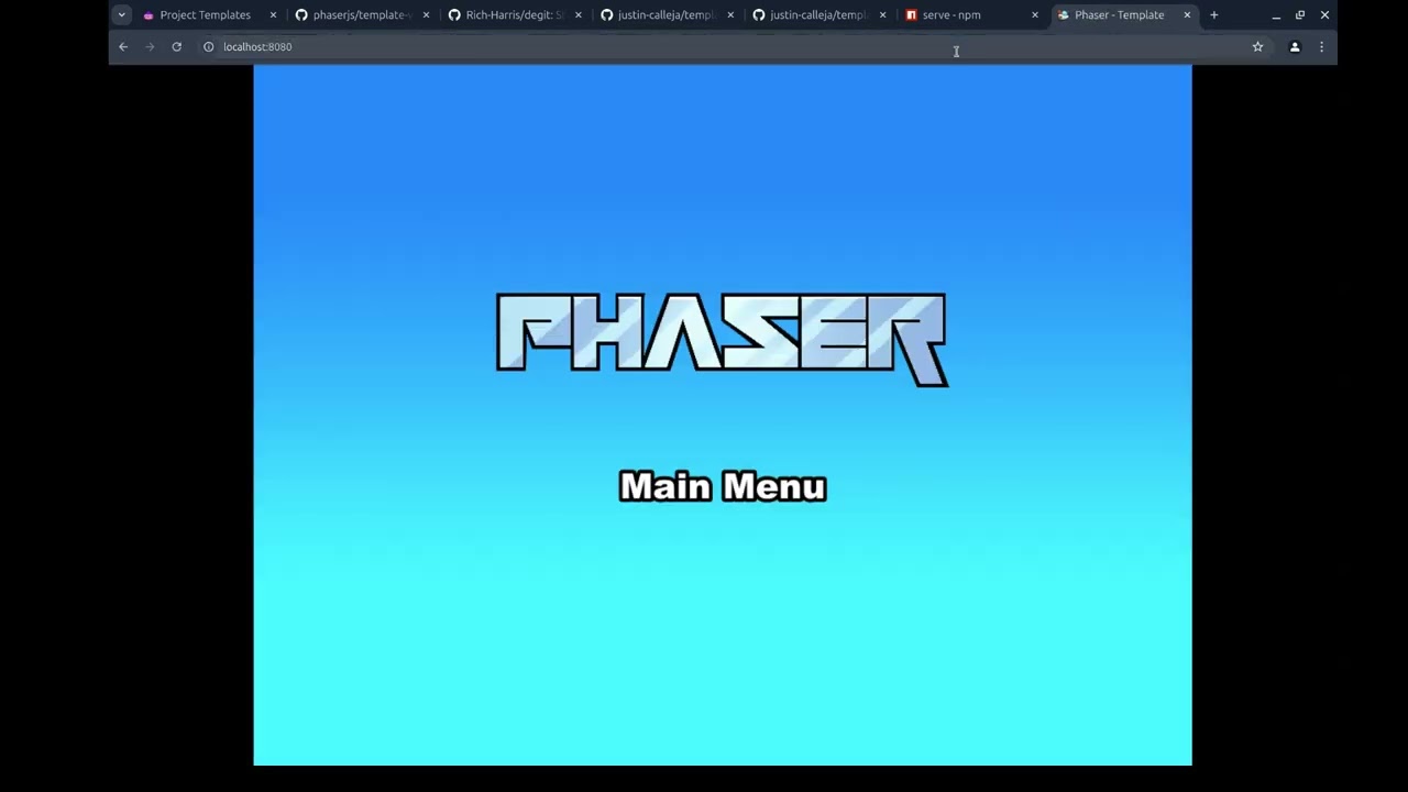 1. phaser.js vite template