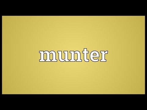 Munter Meaning