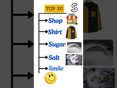 ‘S’ letter Top 20 words daily use for life//#shorts#engrejisikhi