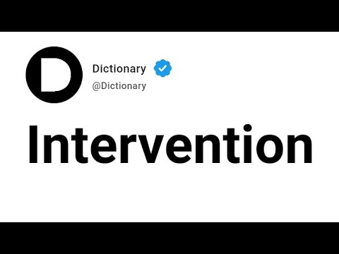Intervention Meaning In English