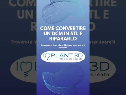 👽 IMPLANT 3D & MESHMIXER DENTAL 👽 TUTORIAL: COME CONVERTIRE UN DAICOM IN FILE STL