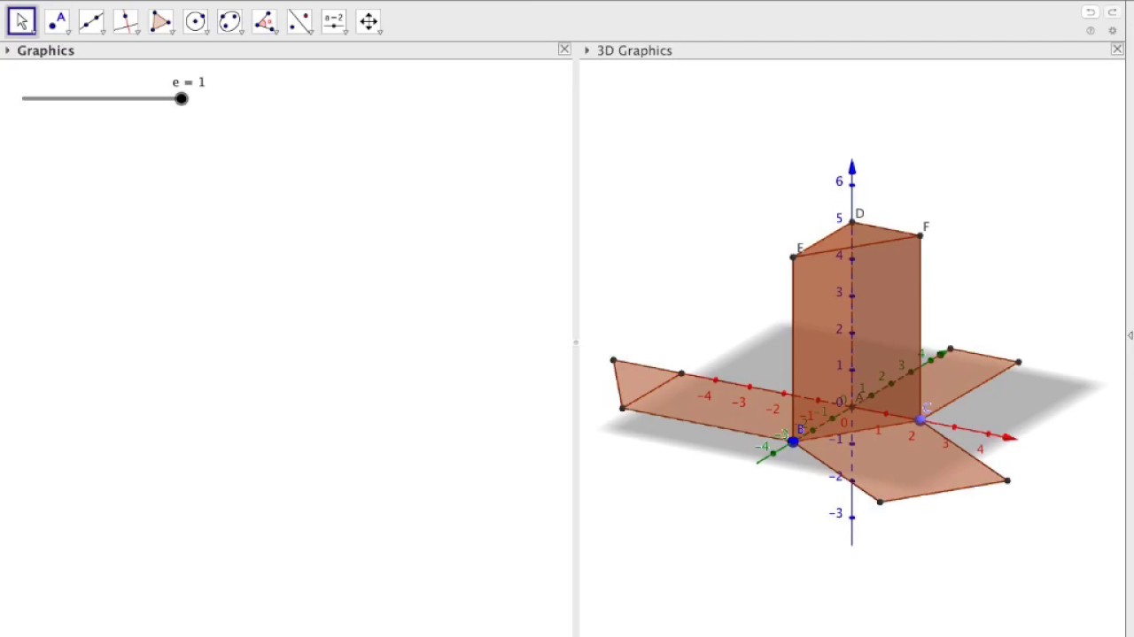 How to create a net in GeoGebra