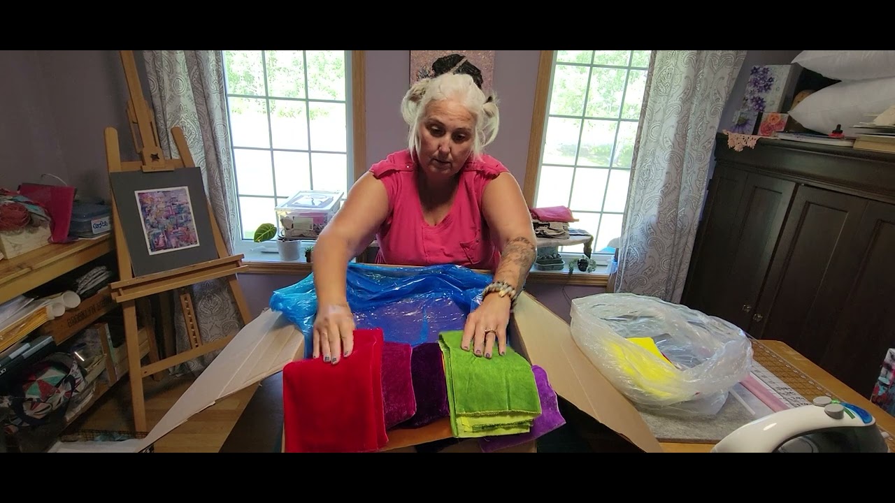 My 1st shipment of Sue Spargo wool, velvet and her Elana thread has arrived!!!