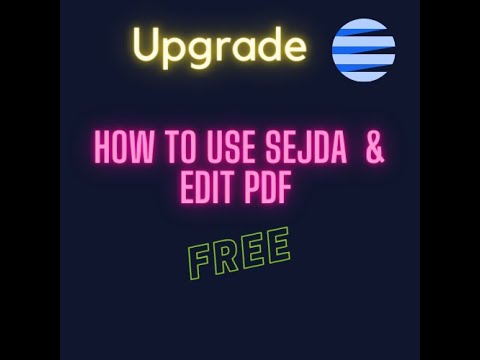 How To Use Sejda and Edit PDF Free