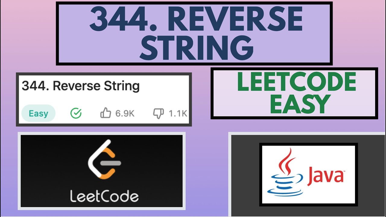Leetcode | 344. Reverse String | Easy | Java Solution