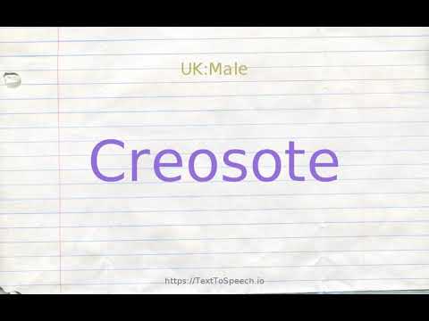 How to pronounce creosote