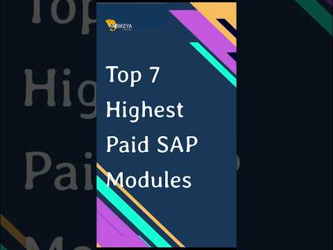 Top 7 Highest Paid SAP Modules || Best SAP Training #SAPHANA #SAPSuccessFactors #SAPFICO #SAPSD