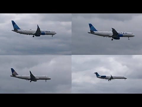 (4K) Runway 27 Landings at George Bush Intercontinental Airport (IAH) United Planes Landings!