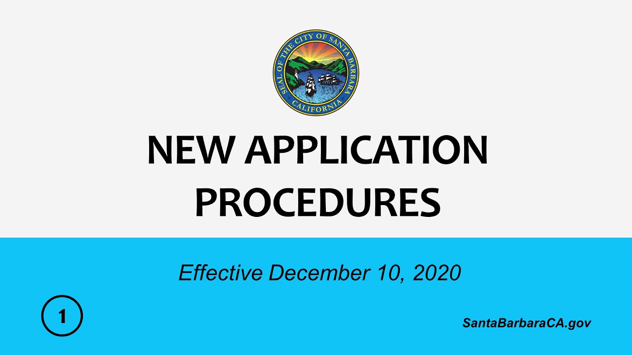 New Planning Application Procedures