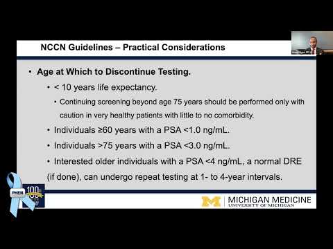 NCCN Prostate Cancer Screening Guidelines